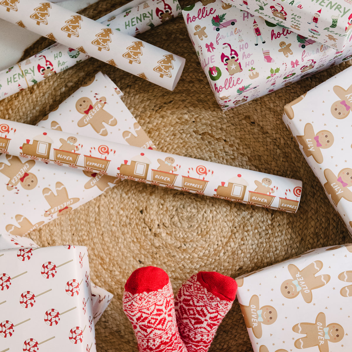 Personalised Christmas Candy Store Wrapping Paper– Abigail Warner