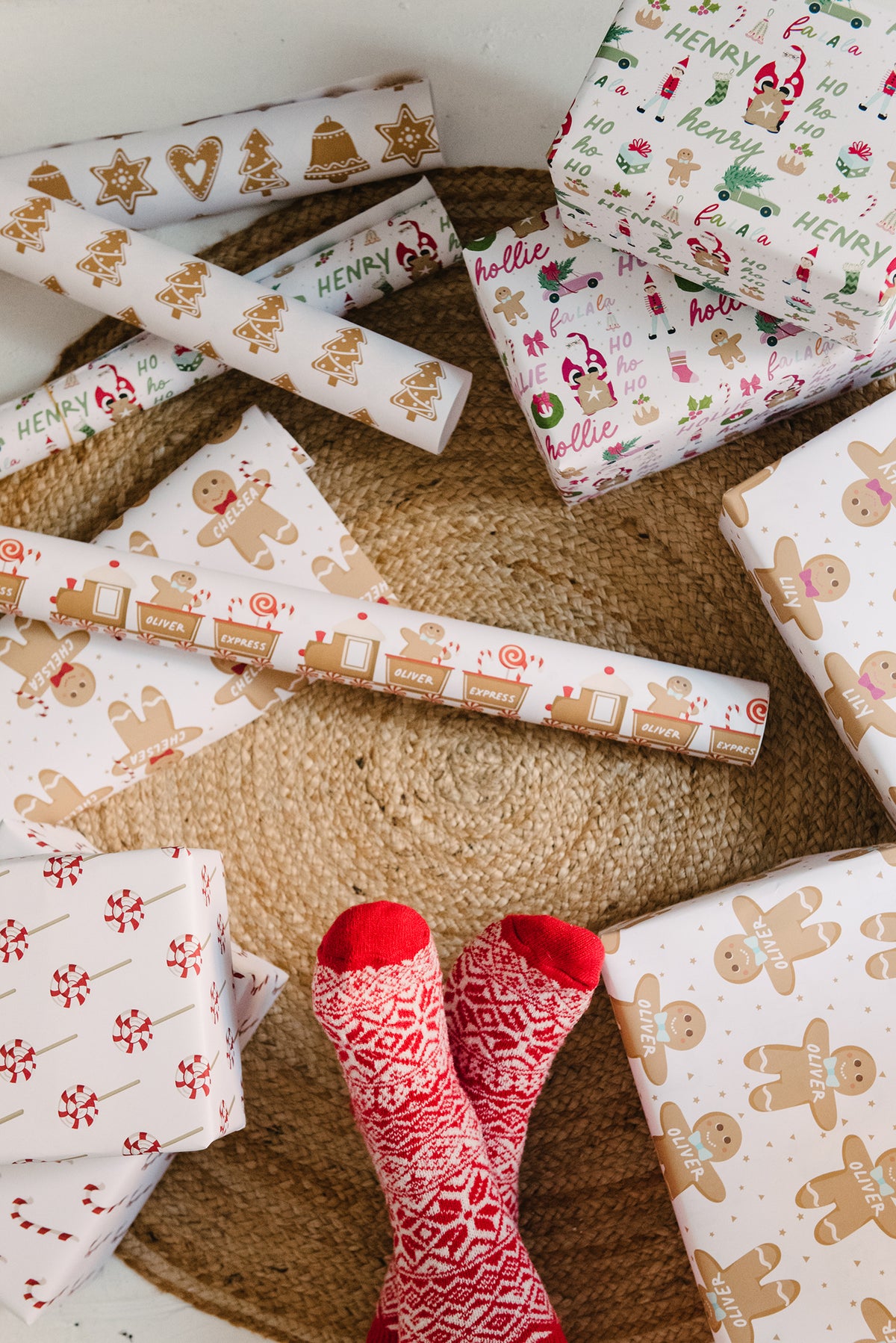 Personalised Christmas Candy Store Wrapping Paper– Abigail Warner