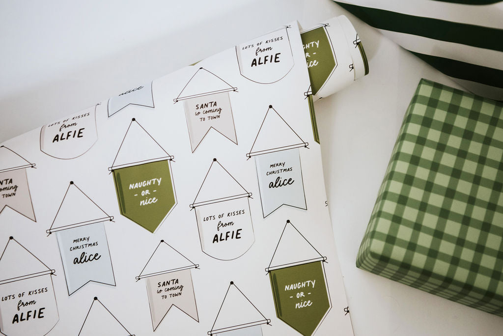 Personalised Sign Wrapping Paper– Abigail Warner